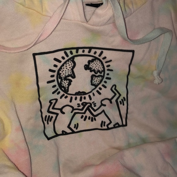haring | Tops | Keith Haring Tye Dye Hooded | Poshmark